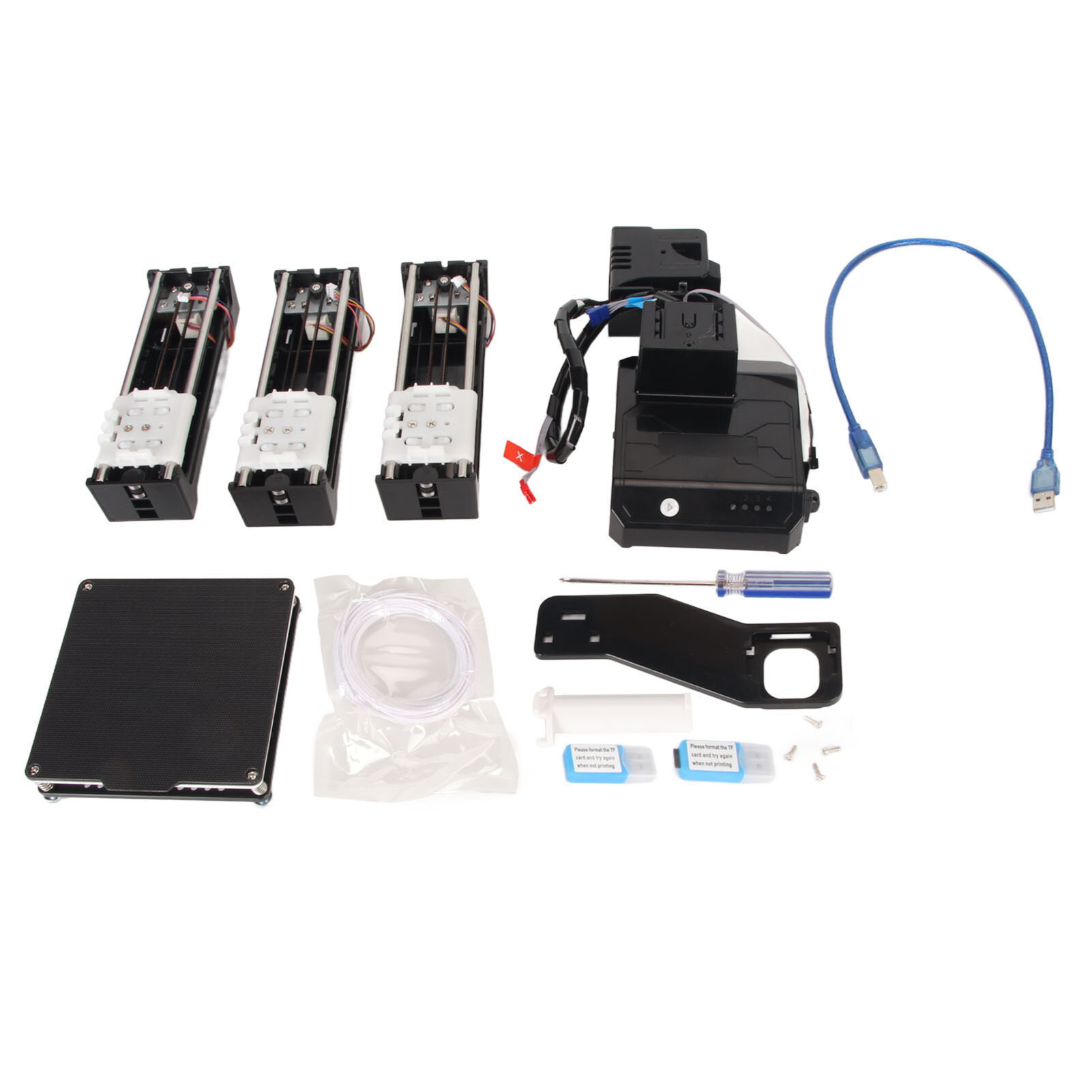 Мини-3D-принтер FDM для начинающих. Высокая точность печати. Равномерный нагрев. Размеры: 4x4x4 дюйма. Вилка: 100‑240 В, Австралия.