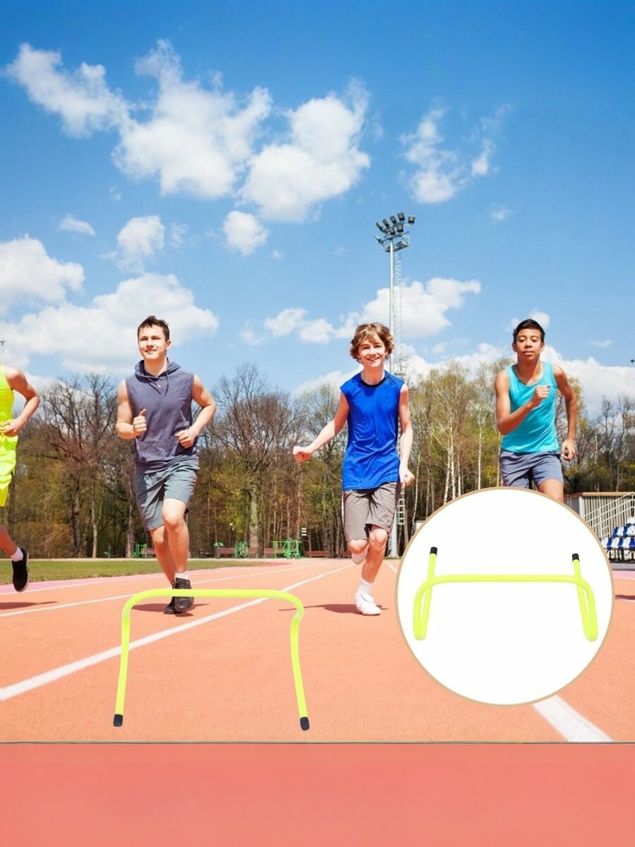 Спортивные Барьеры Для Тренировки Скорости, 6 Комплектов, Зеленые, Из Абс Пластика, Для Футбола И Бейсбола