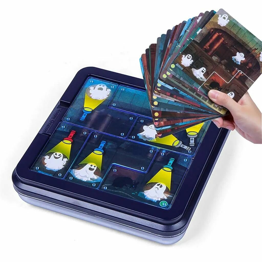 Игра "Охотники За Привидениями" - Настольная Головоломка Для Детей И Взрослых, Обучающая Игра STEM, 60 Уровней Сложности, Подходит Для Путешествий