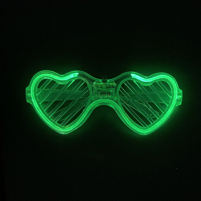 LED Shutter Shades для селфи, вечеринок, TikTok и неоновых мероприятий, 5 ярких цветов, из прочного высококачественного пластика ПК, с 3 сменными батарейками (входят в комплект), свечут в темноте, без помех для зрения, без блика, без УФ-лучей, без тепла,