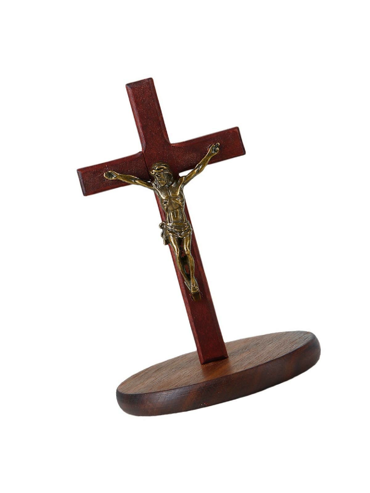 Католические Деревянные Кресты Иисуса Христа В центре стола Стоячие Кресты-распятия