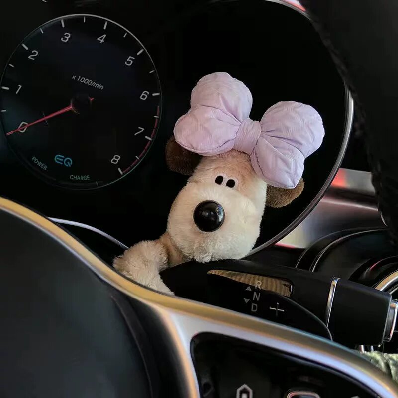 Фиолетовая лента пилотская собака автомобильный руль декоративная игрушка для салона - Элегантное украшение