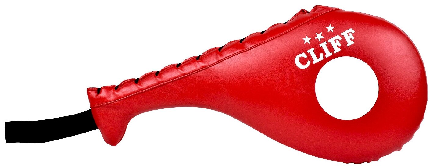 Лапа ракетка для тхэквондо CLIFF, ULI-6014, одинарная, красная