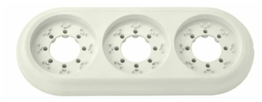 Рамка 3-местная Bylectrica, серия ретро юлиг.735212.472, бежевый