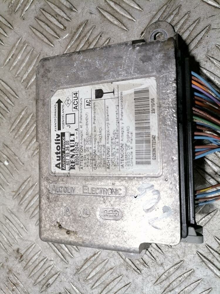 Блок управления Air Bag RENAULT Scenic 2003 2009 8200412042
