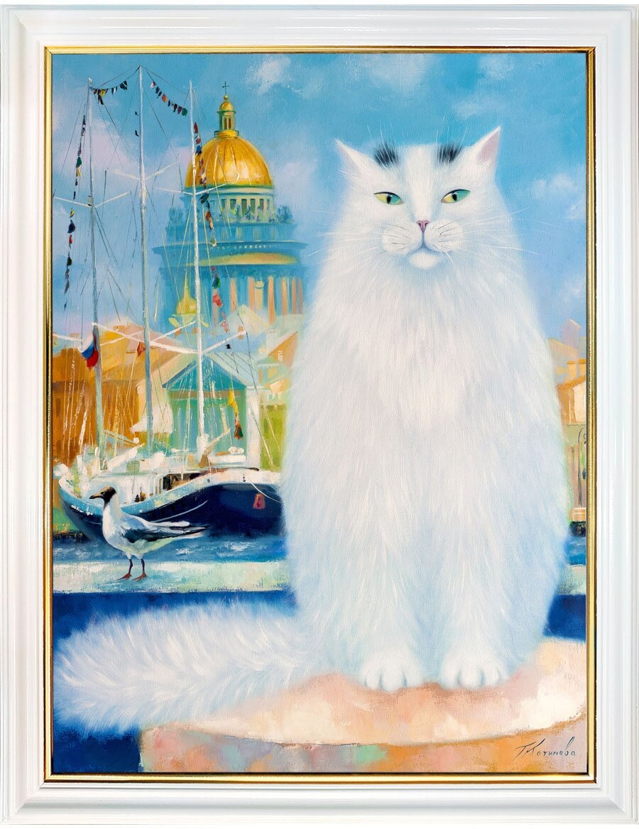 Картина "Петербургское утро" 30х40 см, художник - Котинова Галина. Арт. КГ3-30х40