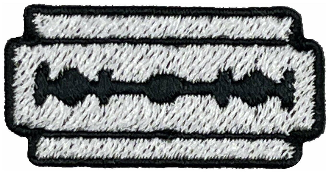 Нашивка (шеврон, патч) Лезвие на термоплёнке 40х21 мм