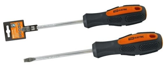 Отвертка шлицевая Tdm Electric , CR-V тип SL4.0x100, серия "Алмаз" (SQ1006-1004)