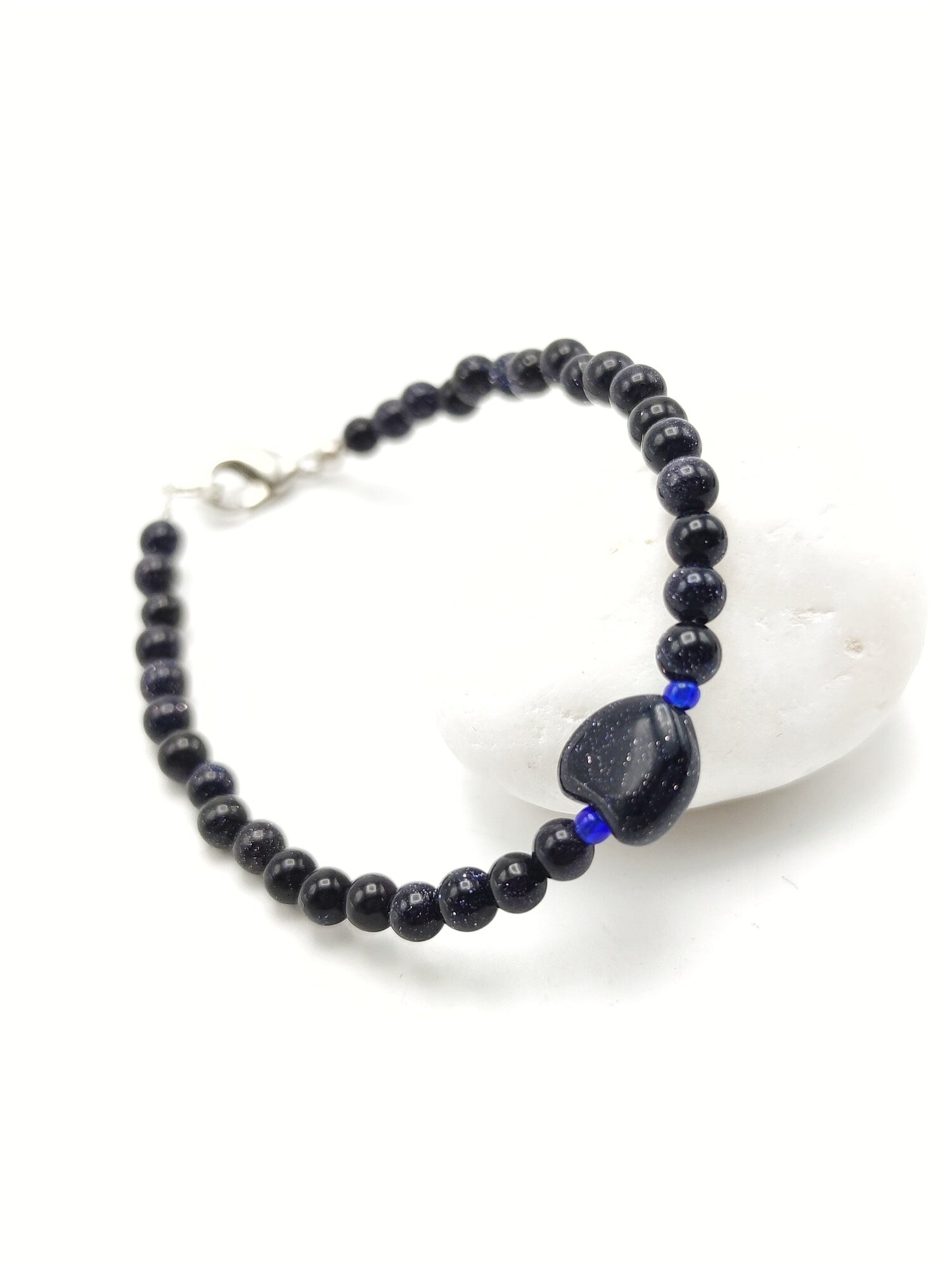 Браслет, искусственный камень