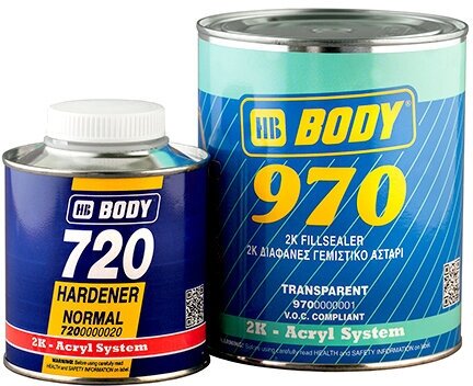 BODY 970 Акриловый грунт (1л+0.5л)