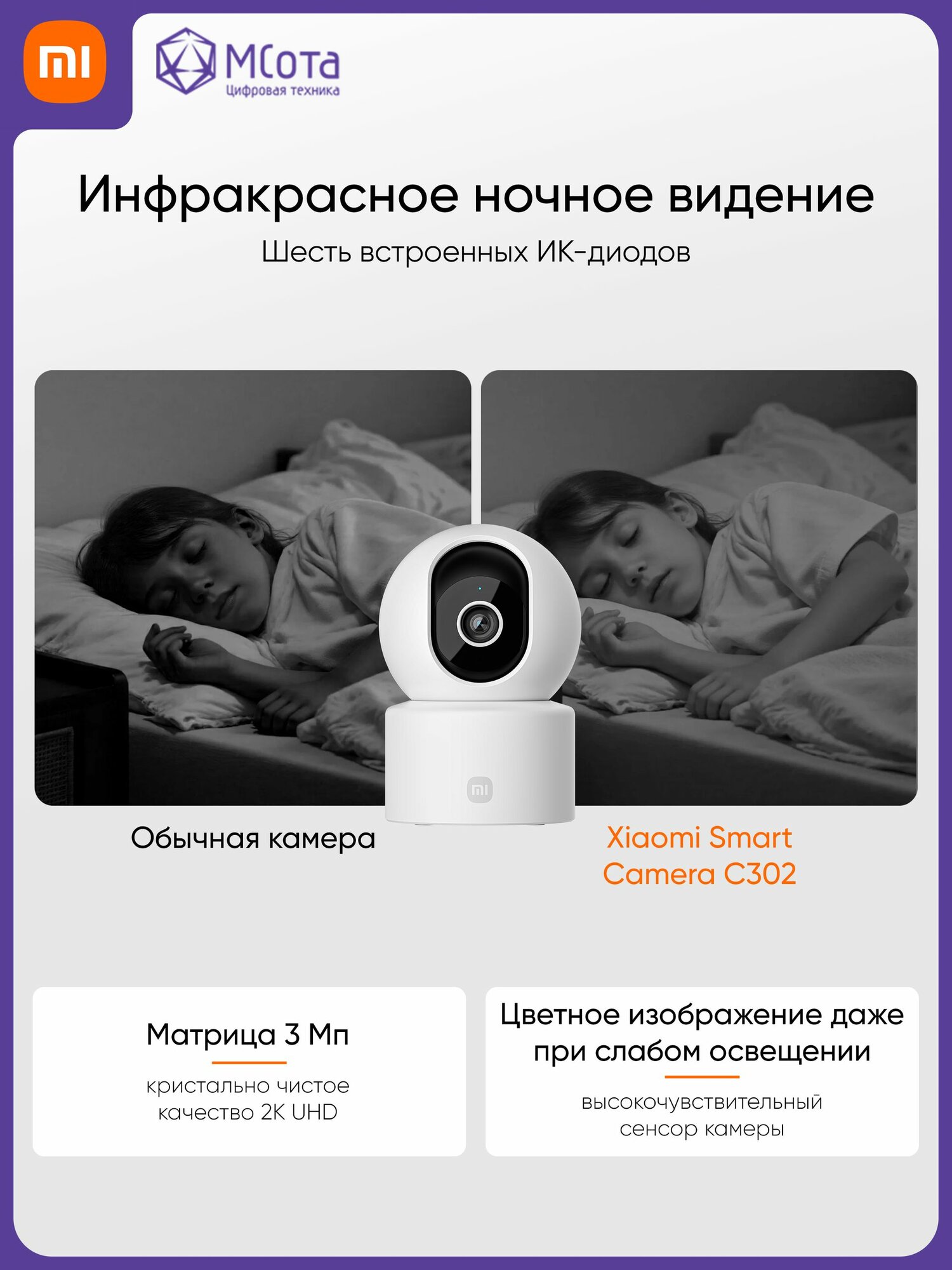 IP-камера Xiaomi Smart Camera C302 — фото 1