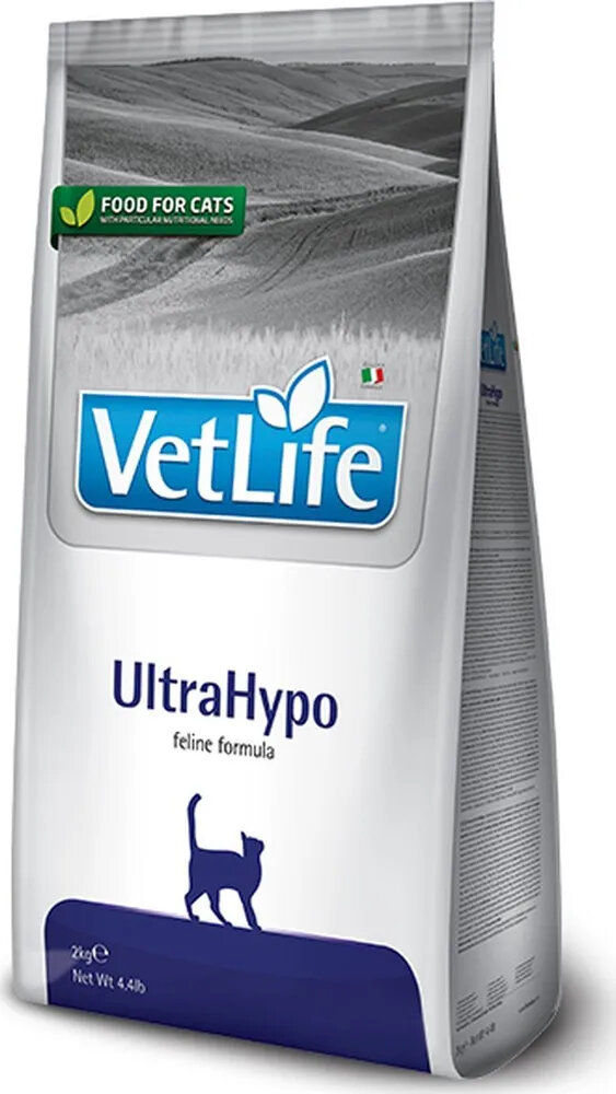 Farmina Vet Life UltraHypo сухой для кошек при пищевой аллергии и/или непереносимости 2кг