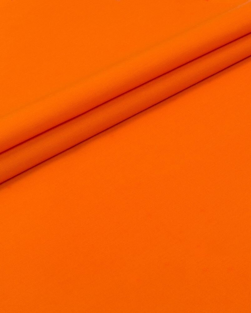 Ткань бязь гладкокрашенная 140 гр ГОСТ. Цвет оранжевый. Готовый отрез 3*1,5 м