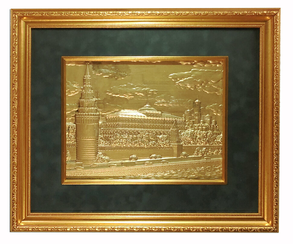 Панно "Москва". Историческая тематика, в раме, пластик, 42х37 см.