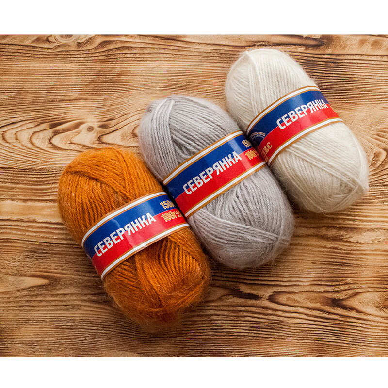 Камтекс КТ Северянка пряжа 65% акрил 30% шерсть 5% верблюжья шерсть 100 г 150 м цвет 113 какао (1шт)