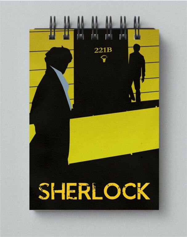 Блокнот Шерлок, Sherlock №9, Размер А6, 10 на 15 см