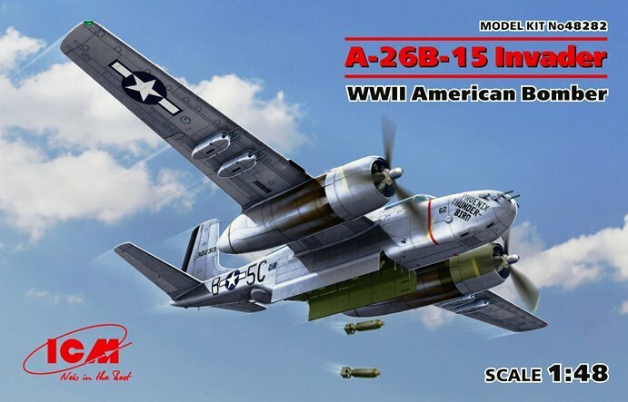 48282 ICM Американский бомбардировщик B-26B-15 Invader 1/48