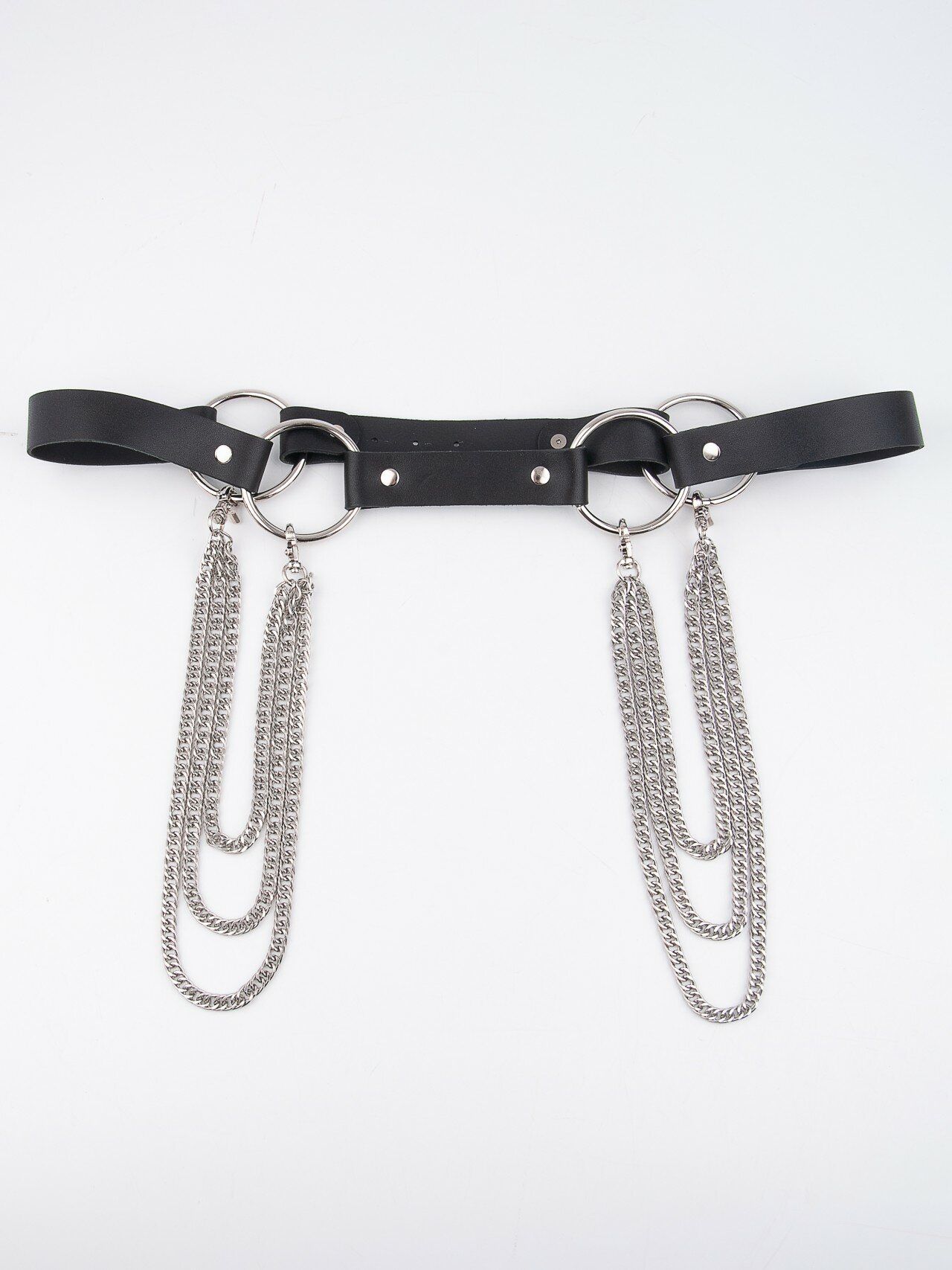 Пояс с цепью, пояс для танцев, пояс БДСМ, эротик 18+, натуральная кожа