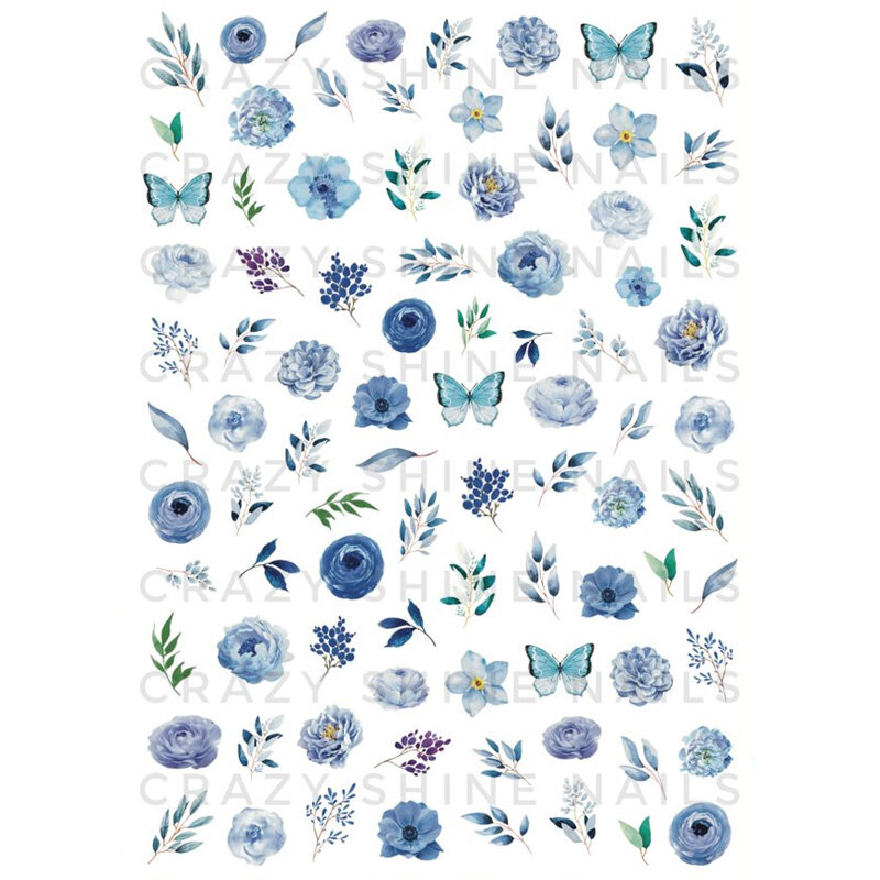 Слайдер-дизайн Crazy Shine Nails mini №1022 Ультрамарин