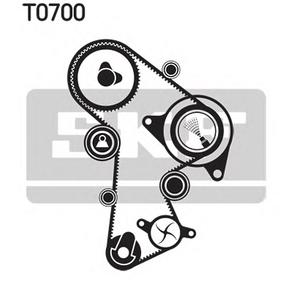 SKF VKMA01148 (038109454A / 03L109119C / 03L109119E) рем. к-кт грм\ VW caddy, crafter, golf, jetta, passat, t5 gp 1.6 / 2.0 09