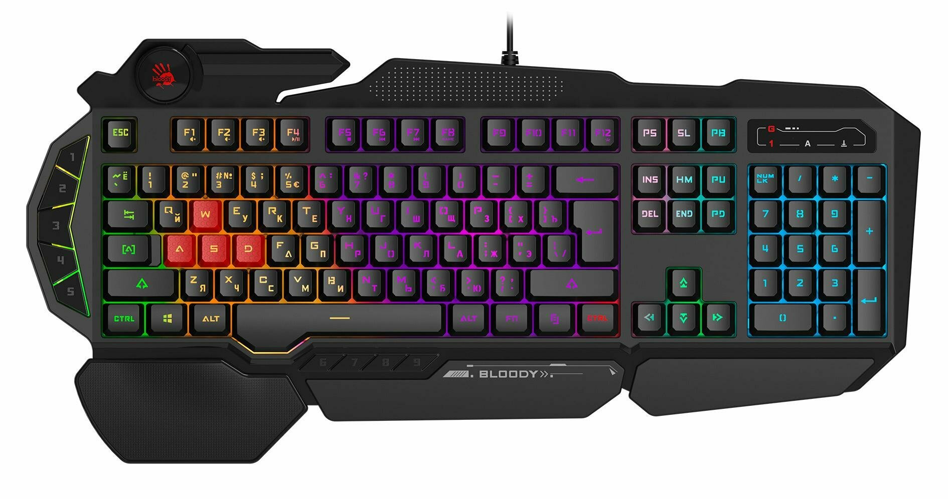 Клавиатура A4TECH Bloody черный (B310N)