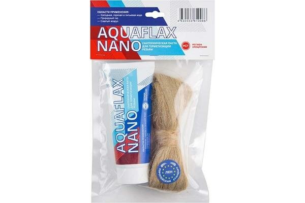 Паста д/льна AquaflaxNano, набор паста 270 гр. туба + 40 гр. лен (евро) 61009 (10)