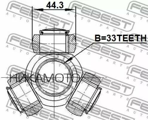 FEBEST 0216-J10 Трипоид MAZDA/MITSUBISHI/NISSAN/RENAULT