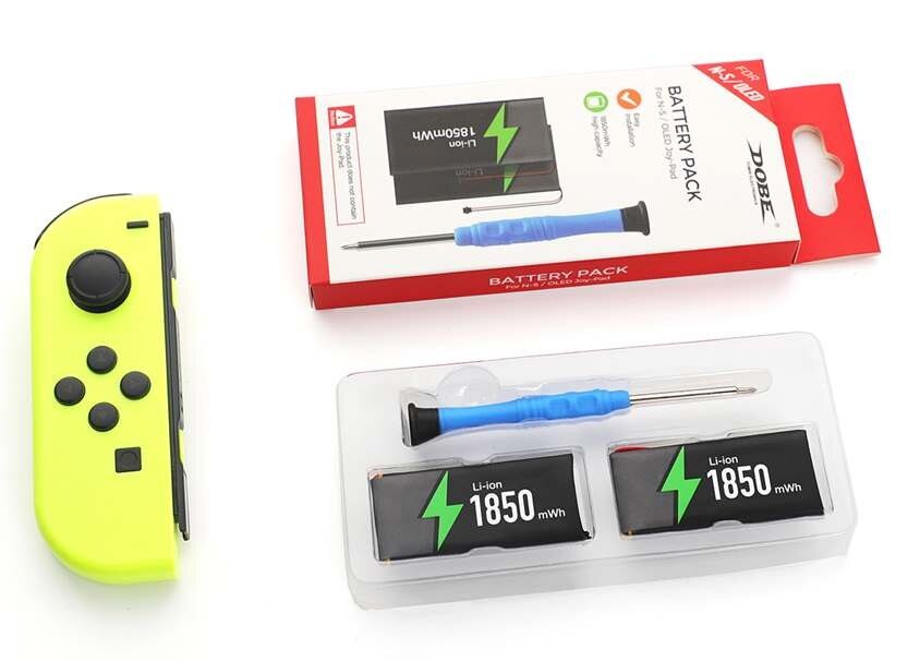 Аккумуляторная батарея 2 шт. для Joy-Con Nintendo Switch (Dobe TNS-2158B)