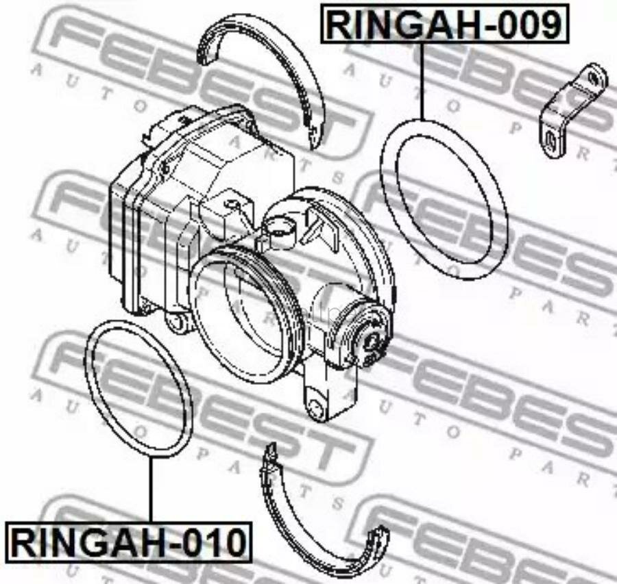 FEBEST RINGAH-009 уплотнительное кольцо корпуса дроссельной заслонки