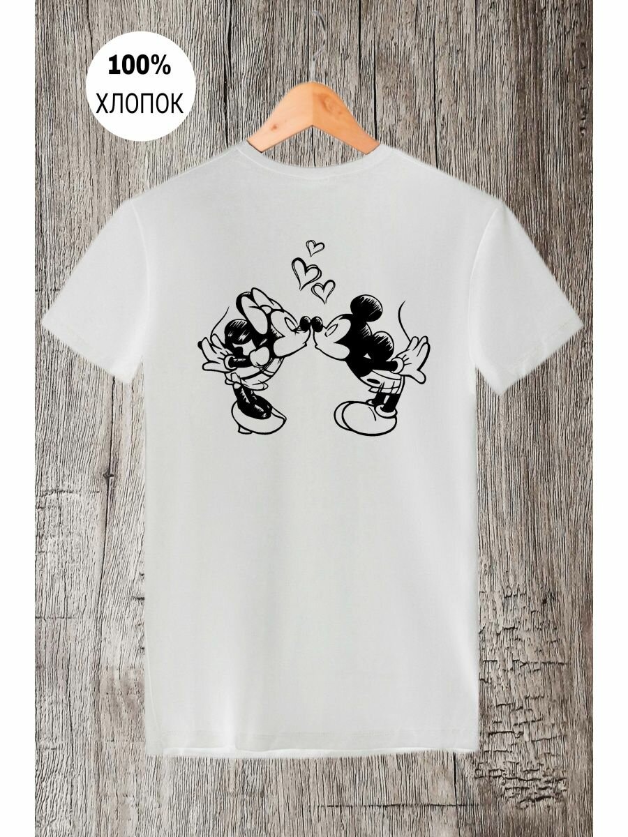Футболка мики маусы пара mickey mouse мультяшки