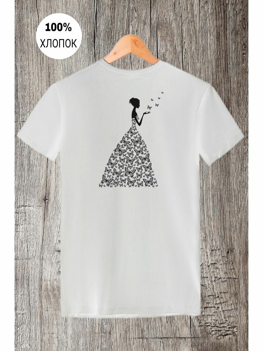 Футболка butterfly girl девушка бабочки