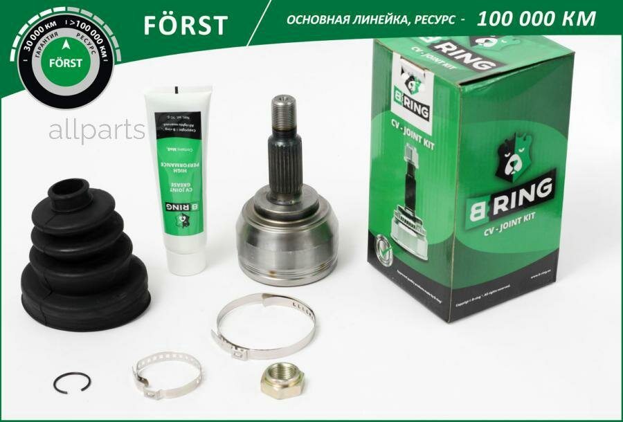 BRING BOC1910 Шрус RENAULT Duster (10-) (наруж.) [25/33] (BOC1910) B-RING FORST