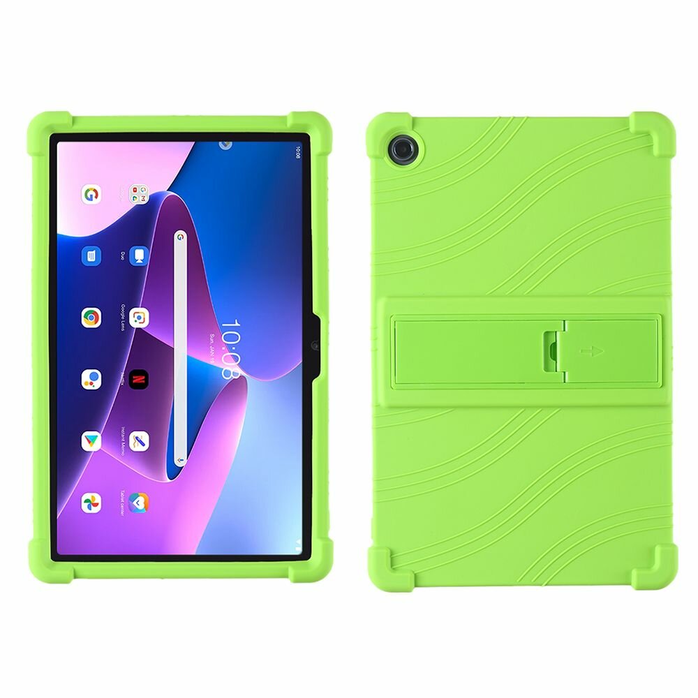 Противоударный усиленный ударопрочный чехол-бампер-пенал MyPads «Heavy» для Lenovo Tab TB-128FU Xiaoxin Pad 2022 зеленый
