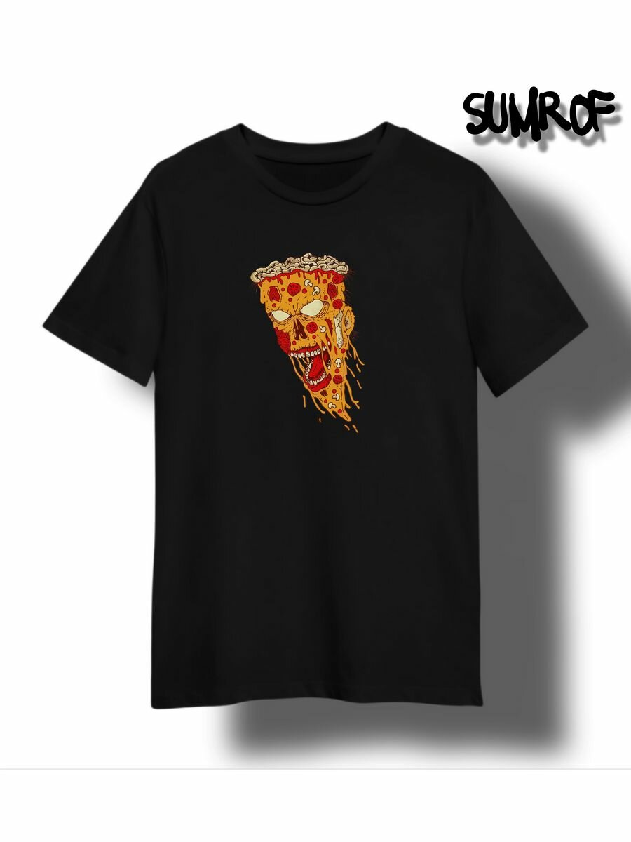 Футболка пицца зомби