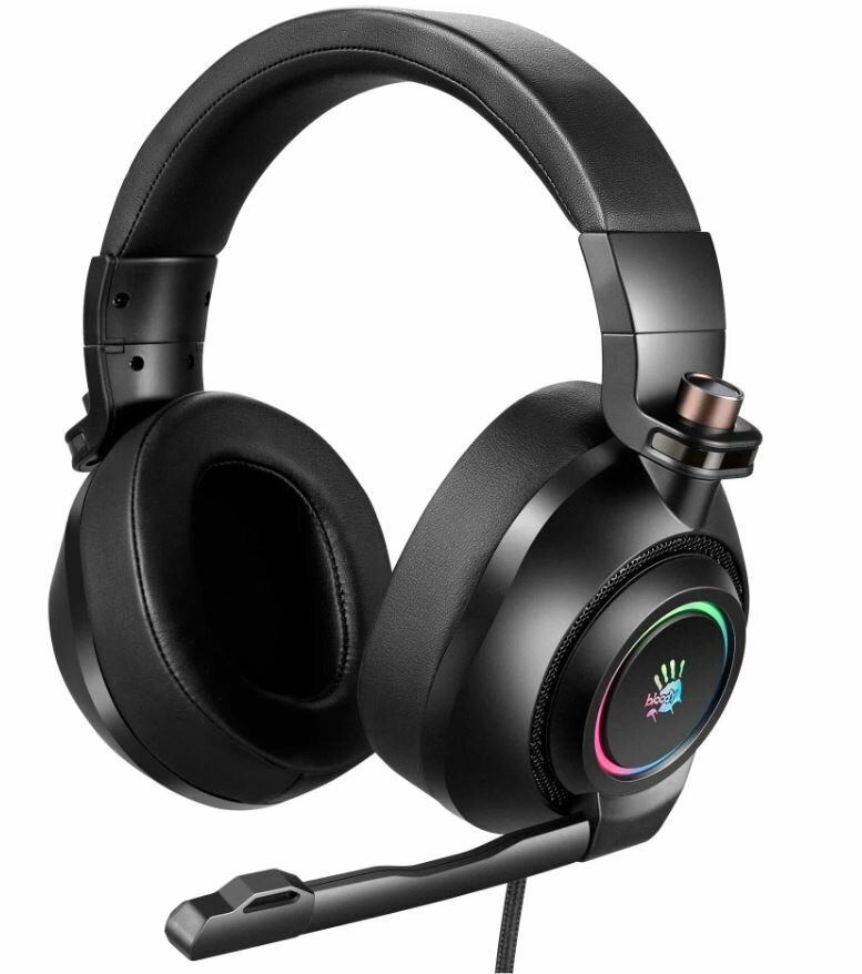 Игровые наушники с микрофоном A4 Bloody G580 черный USB