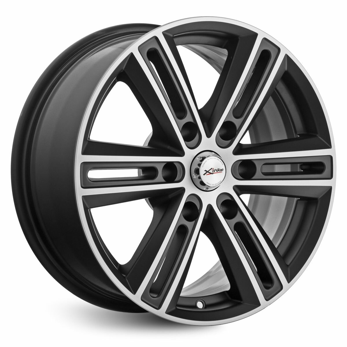 Диск литой X'trike X-124 7,5\R17 6*139,7 ET25 d100,1 BKM/FP [81295] легкосплавный