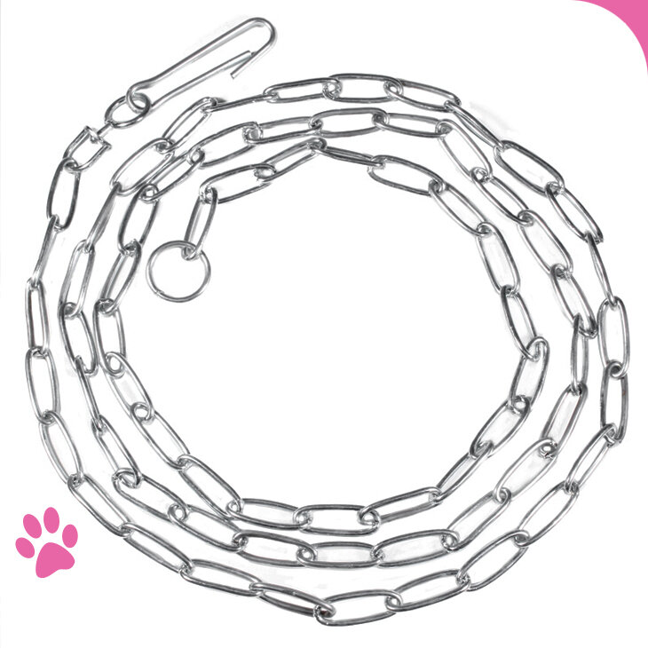 Triol Цепь привязочная с карабином, для животных, оцинкованная сталь, звено 4 мм, длина 2 м