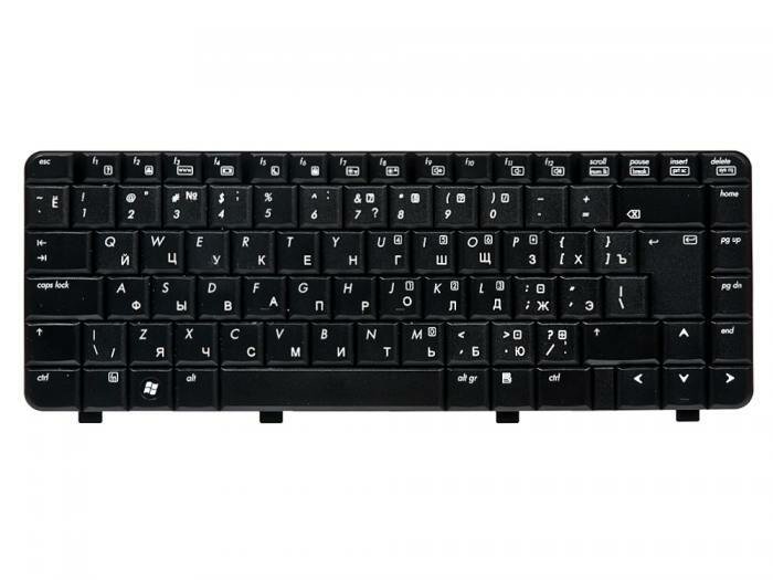 Клавиатура 455264-251 для ноутбука HP Compaq 500, 540, 550, 6520, 6520s, 6720, 6720s, с гравировкой