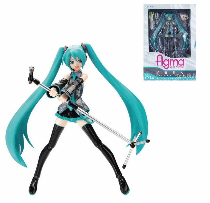 Фигурка Вокалоид Мику Хацунэ / Vocaloid Miku Hatsune figma 014 (14см)