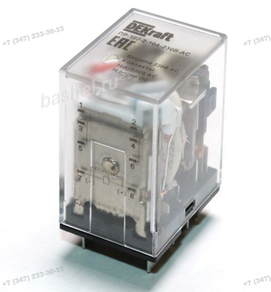 ПР-102-2, Реле промежуточное, (LED индикация, 10А 230В AC)