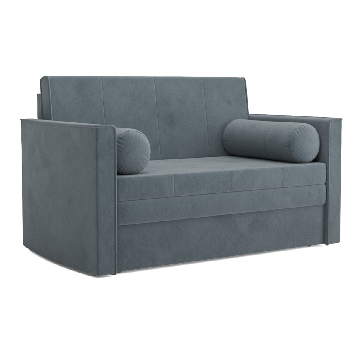 Диван Сток Диванов Dandy Slate серо-синий, механизм выкатной, с ящиком для хранения