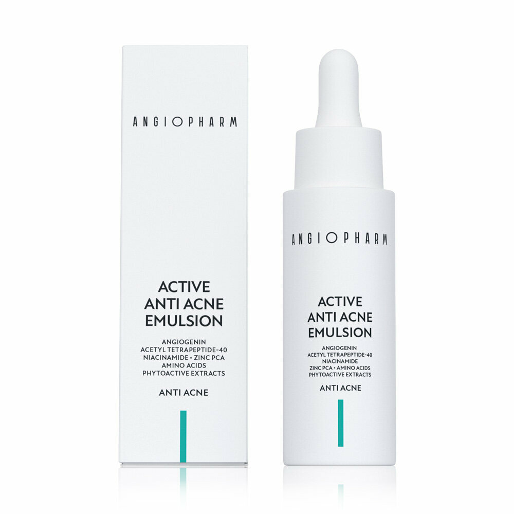 Angiopharm Active Anti-Acne Emulsion Активная эмульсия для проблемной кожи лица, 30 мл