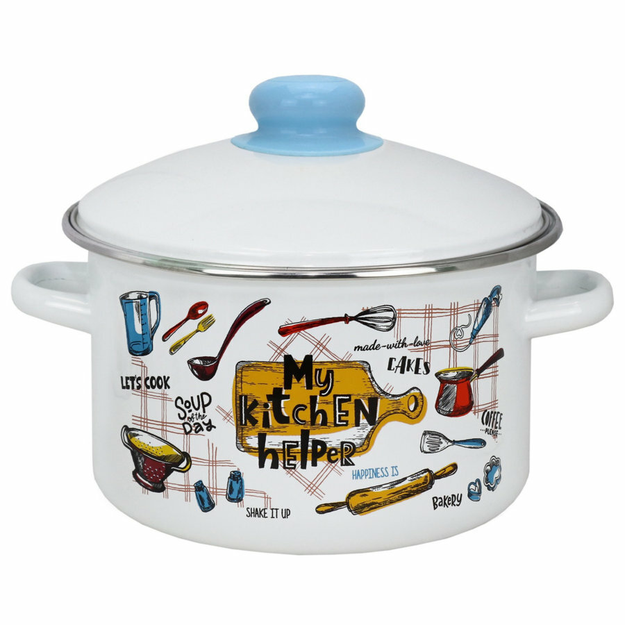 Кастрюля эмалированная Домашняя кухня 3,0л мет/об 4680284105866 Домашняя кухня 3,0л мет/об APPETITE
