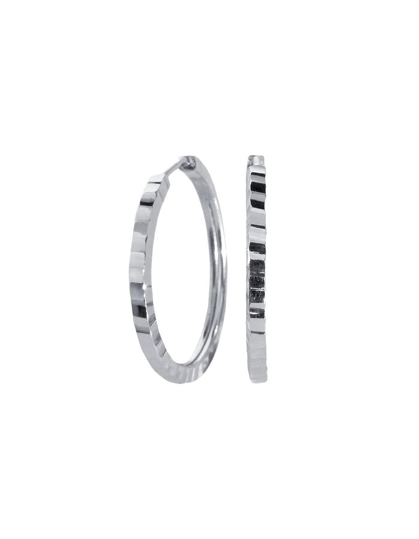 Серьги конго, серебро, 925 проба, родирование