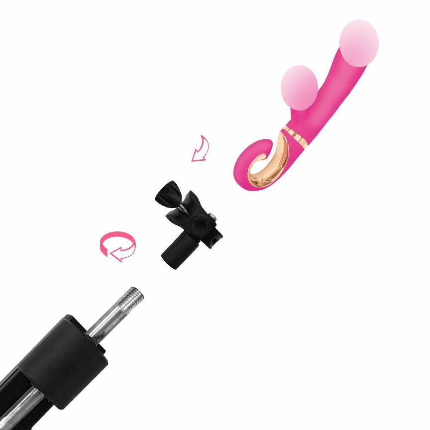 Насадка для секс машины Зажим адаптер для вибраторов и секс игрушек, LoveMachines