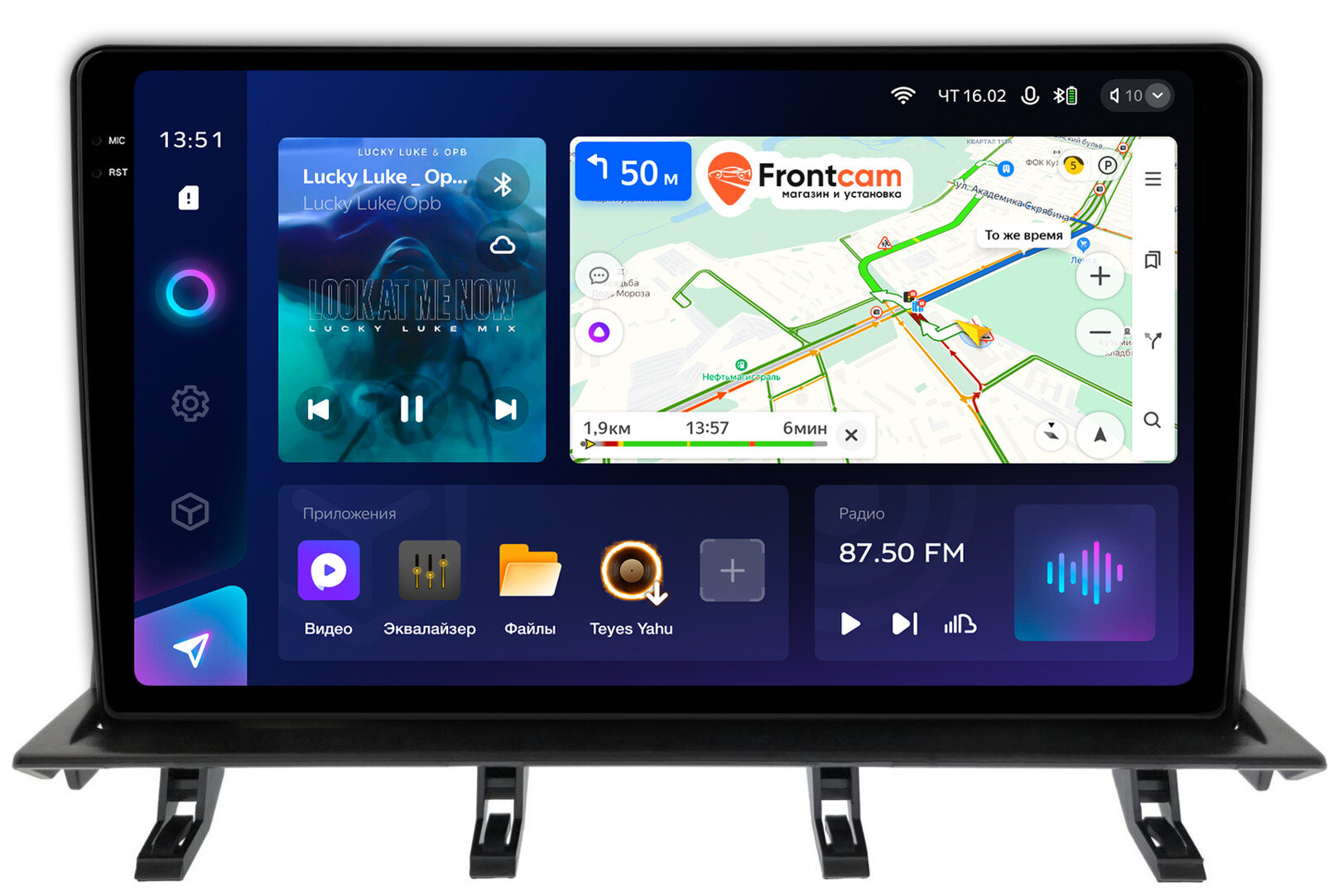 Штатная магнитола Teyes CC3 2K 4/32 10.36" RM-10-3353 Mazda Demio 2 (DY), 2 (DY) 2002-2007 (взамен верхнего бардачка) Android 10 (4G-SIM, DSP, QLed)