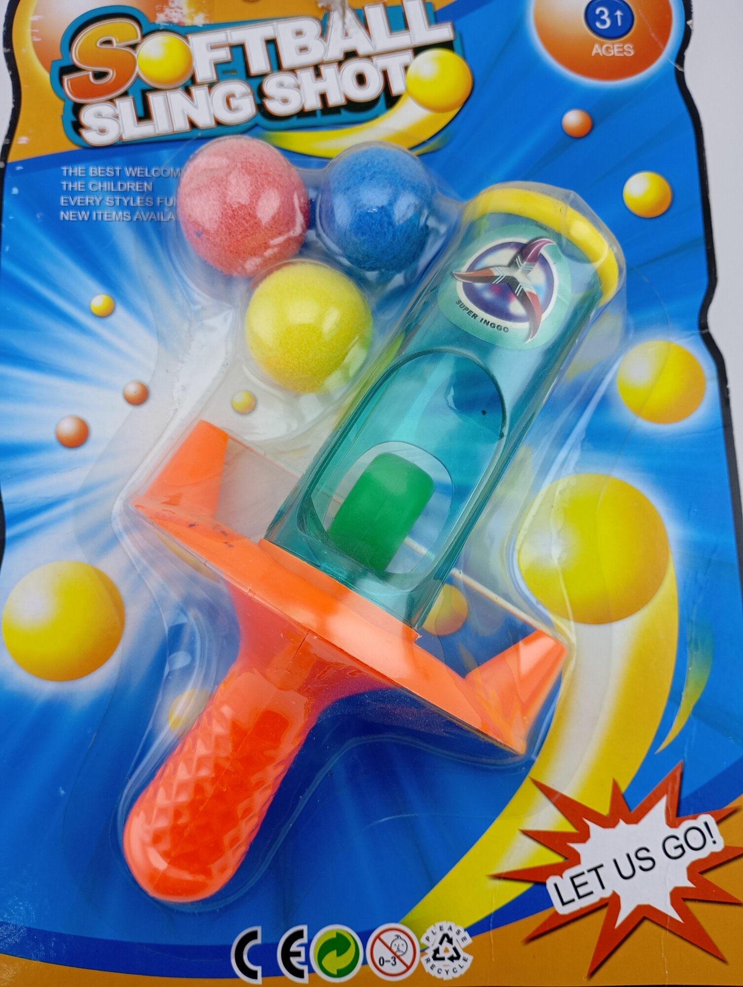 Игрушка Рогатка с шариками 5586C (на картоне)