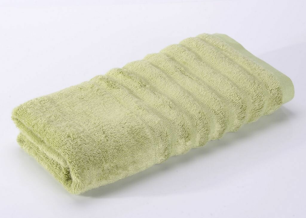 Полотенце Valtery Wellness-9, банное, 70 см x 140 см, бамбук/хлопок, зеленое