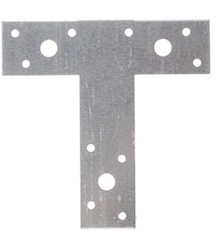 Пластина соединительная оцинкованная Т-образная 35х135х135х2.0 мм (3 шт.)