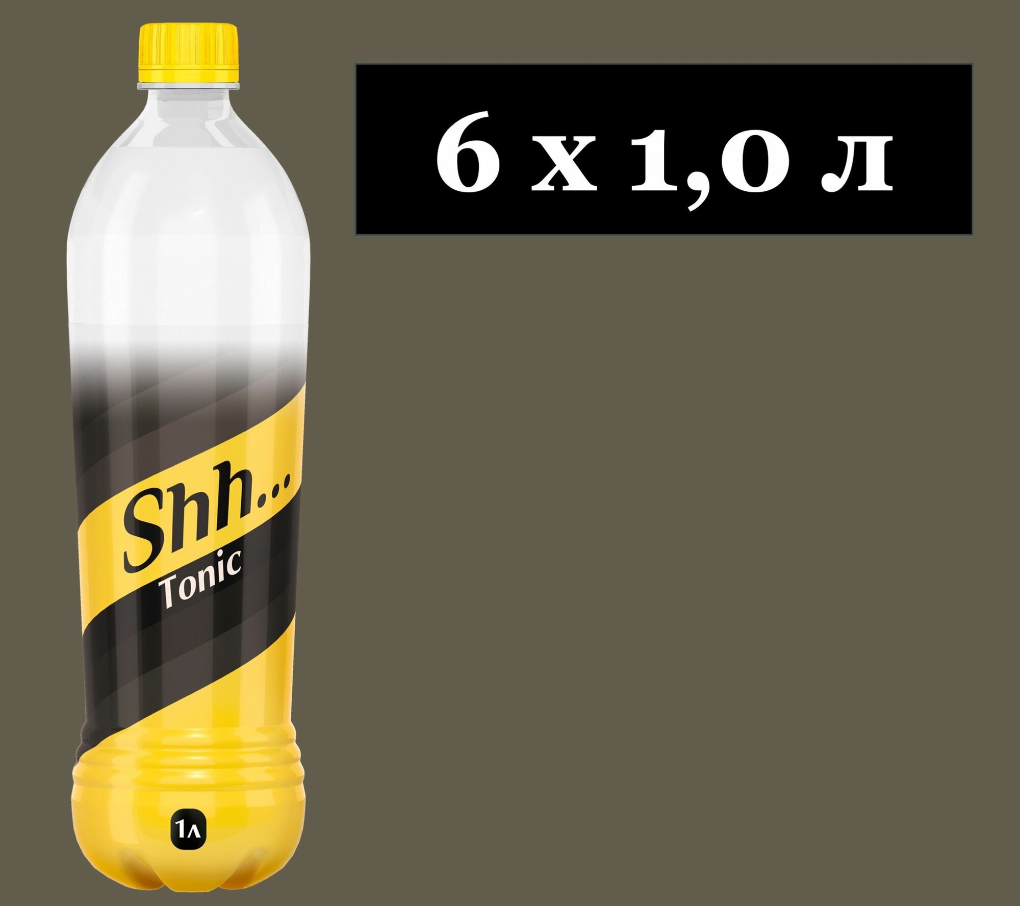 Напиток газированный Shh Tonic (Тоник) 1,0 л х 6 бутылок, пэт